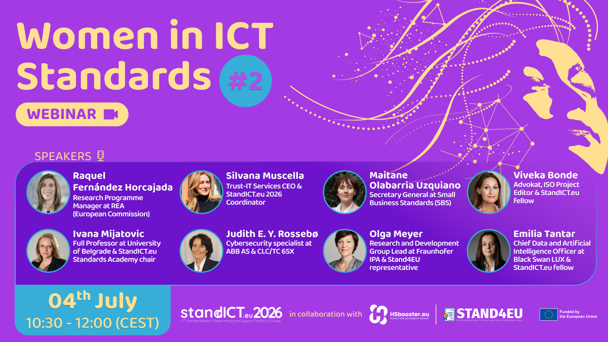 Webinar Women in ICT Standards, a focus on Gender Gap in ICT Standardisation and Standards ...